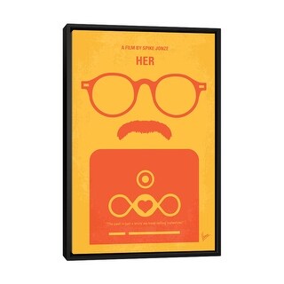 iCanvas "Her Minimal Movie Poster" by Chungkong Framed Canvas Print - Bed Bath & Beyond - 36817544